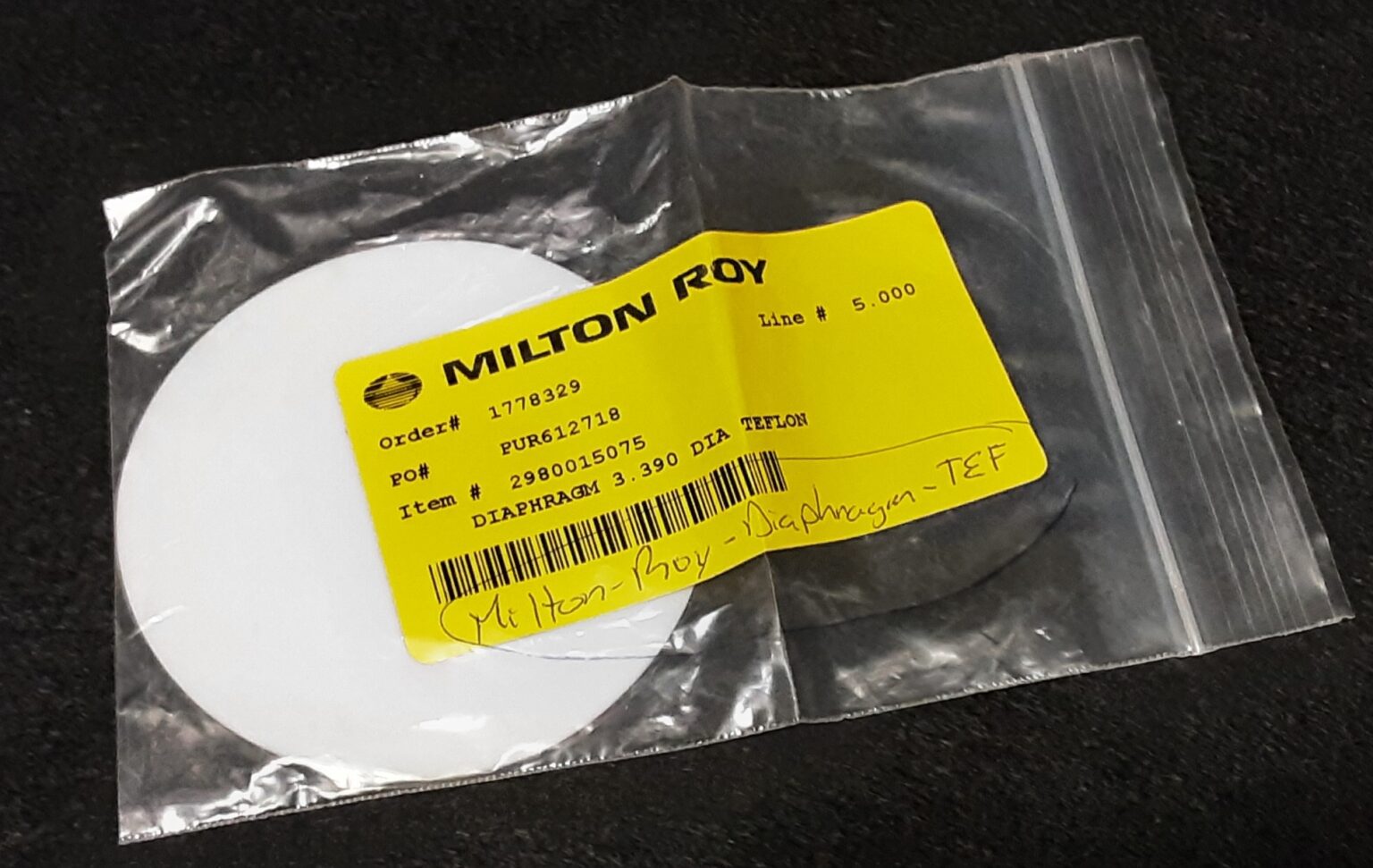 MILTON ROY TEF DIAPHRAGM - Control Tech