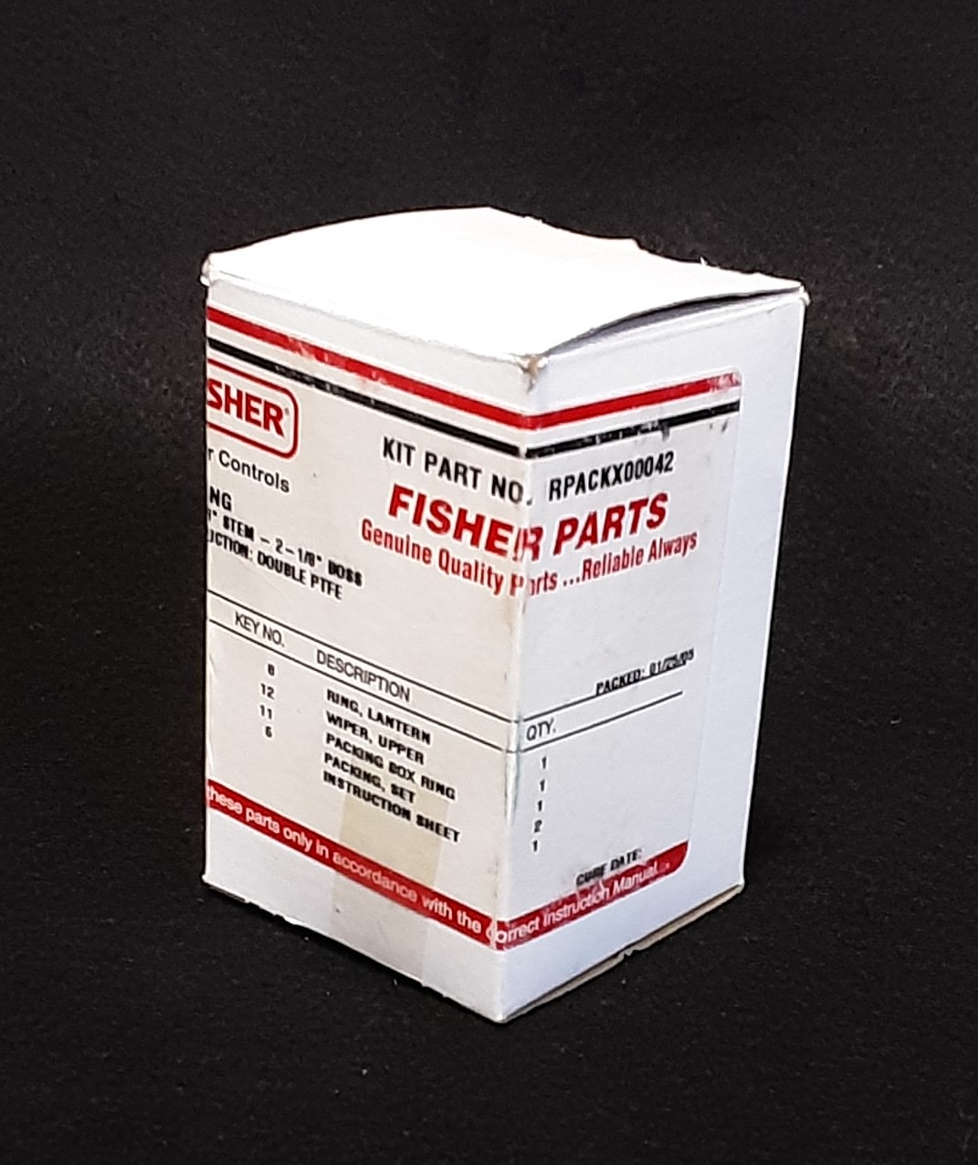 KIT REPAIR PACKING DOUBLE TFE 3/8 STEM - Control Tech