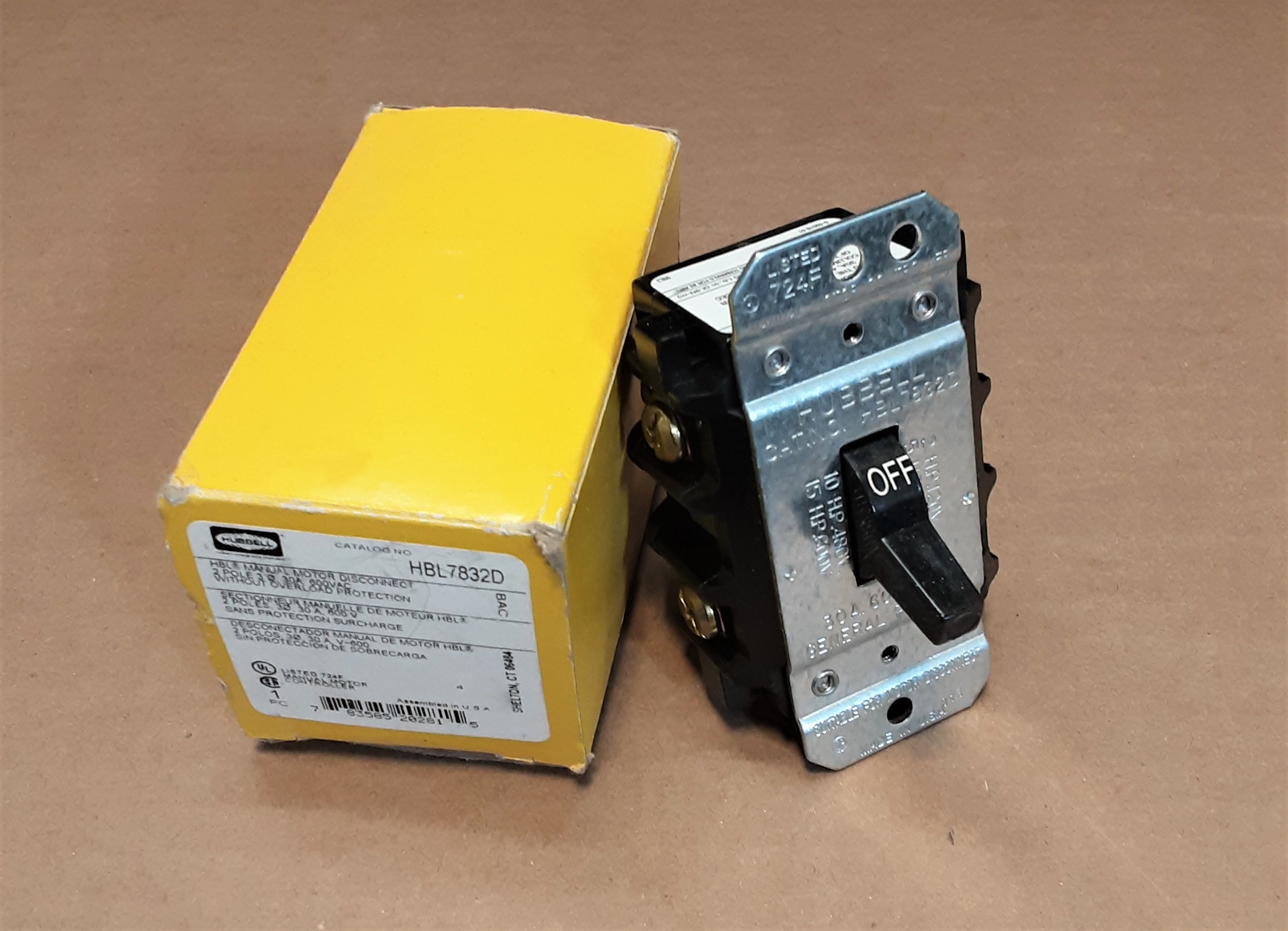 30A 600V 2-POLE MOTOR SWITCH - Control Tech