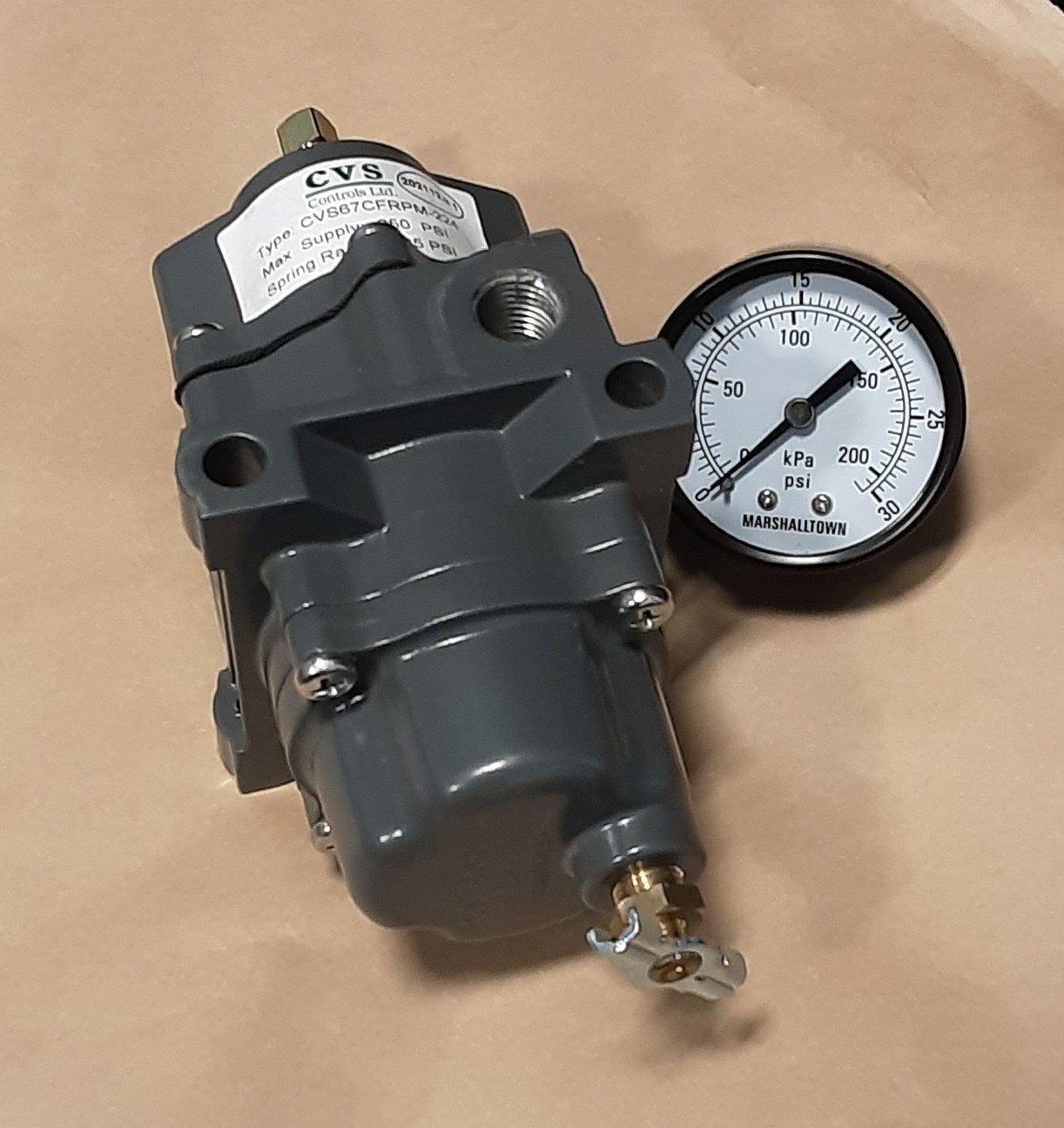 1/4″ NPT 0-35 PSI C/W TAPPED BONNET - Control Tech