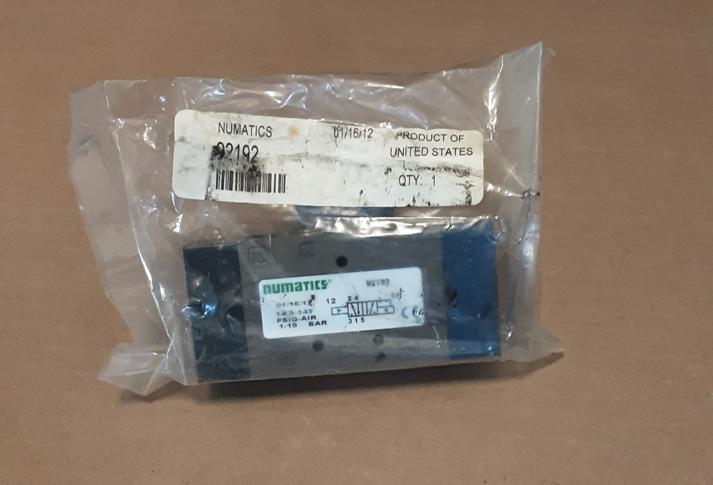 VALVE POWER UNIT MX PUMP - Control Tech