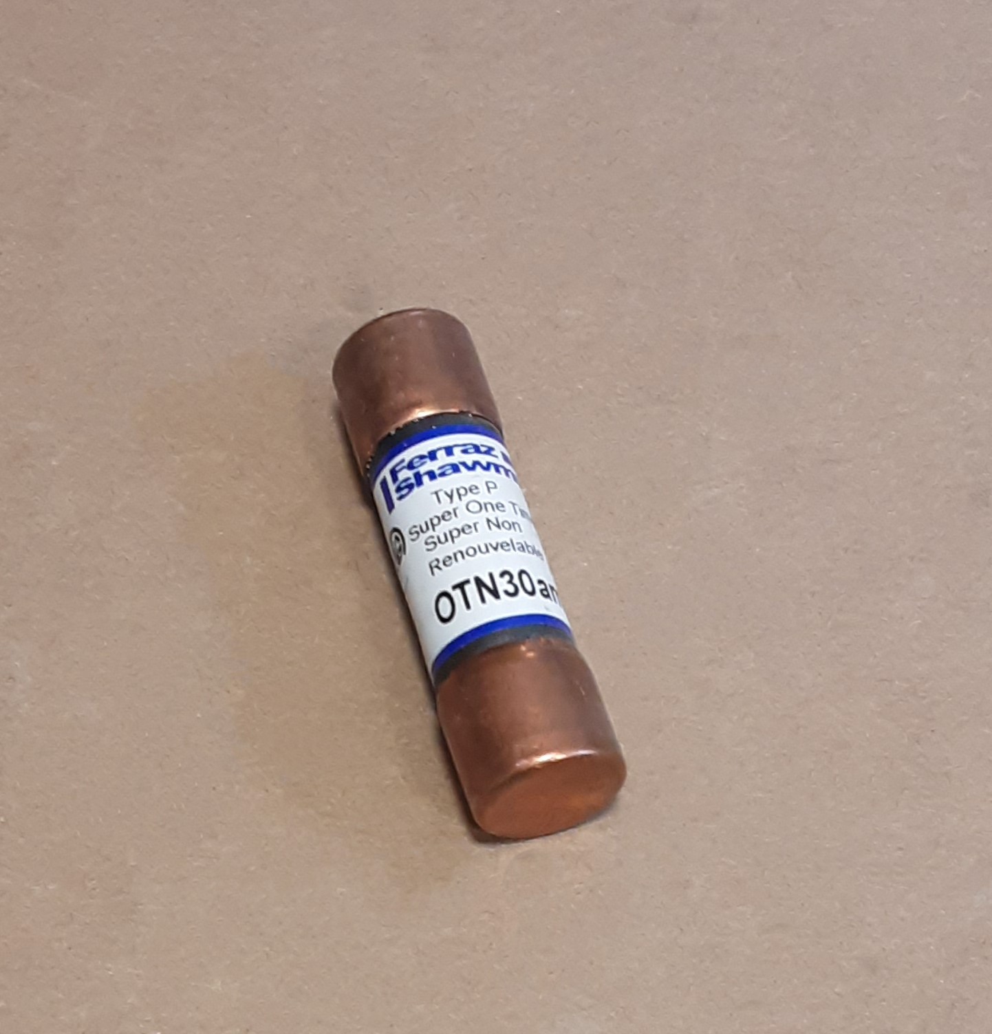 SUPER ONE TIME FUSE 30AMP 250V FUSE - Control Tech