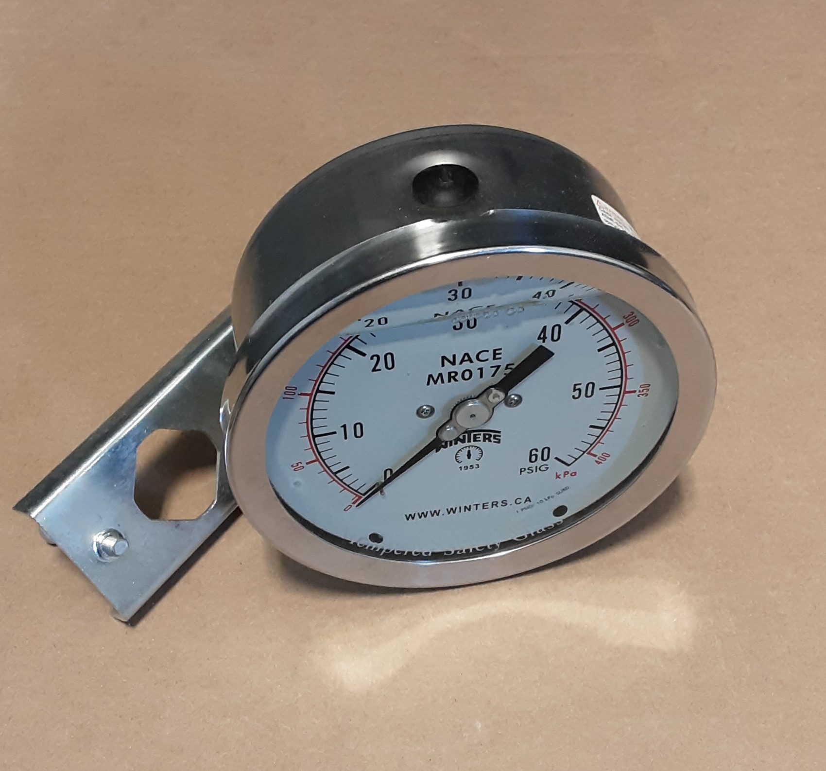 GAUGE, 0-60 4″ 1/2″NPT BACK MOUNT - Control Tech